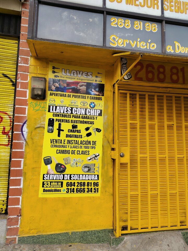Anahtarların imalatı ve onarımı Keys Your Best Security, Medellin, foto