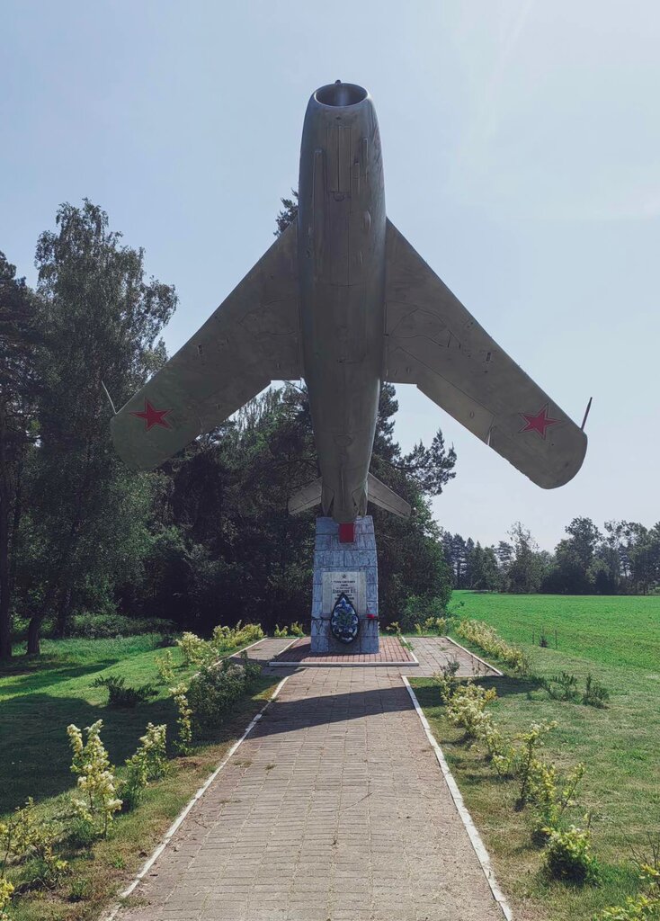 Anıt, heykel Place of death of N. S. Davydov, Brestskaya oblastı, foto