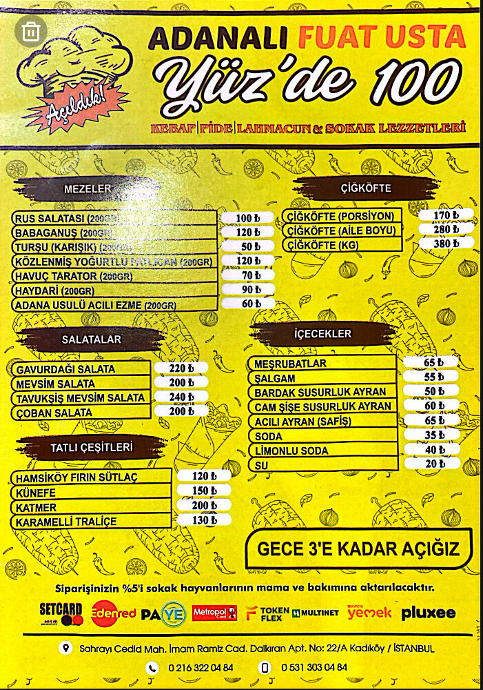 Restoran Adanalı Fuat Usta Kebap Pide Lahmacun ve Sokak Lezzetleri, İstanbul, foto