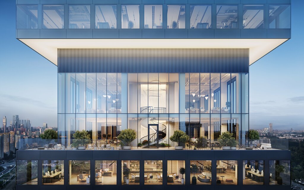 i̇ş merkezi Omni tower, Moskova, foto