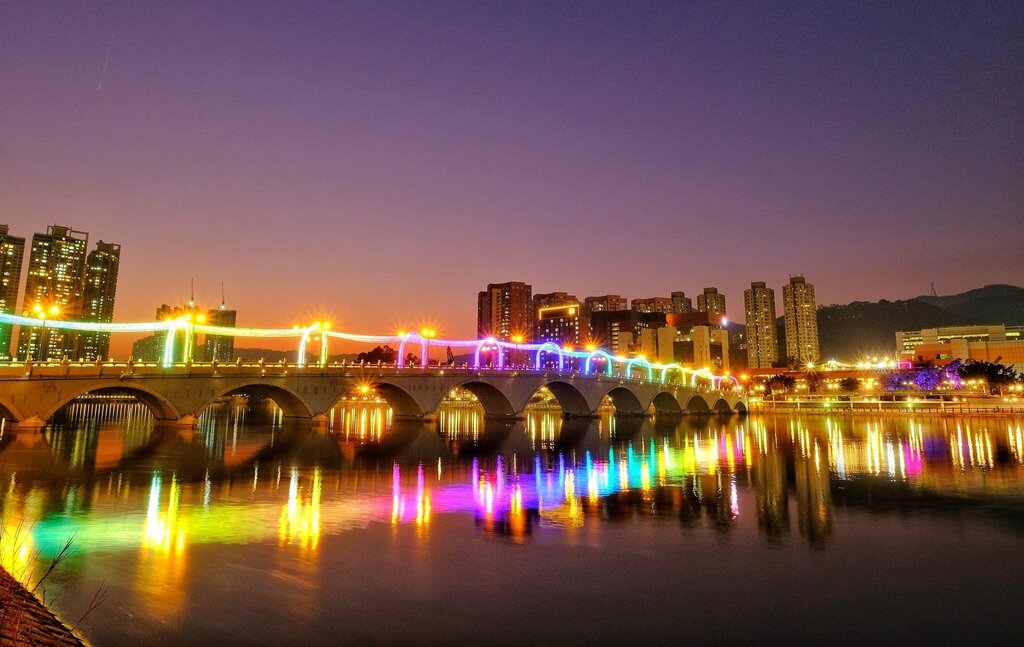 Kültür ve eğlence parkları Sha Tin Park, Hong Kong, foto