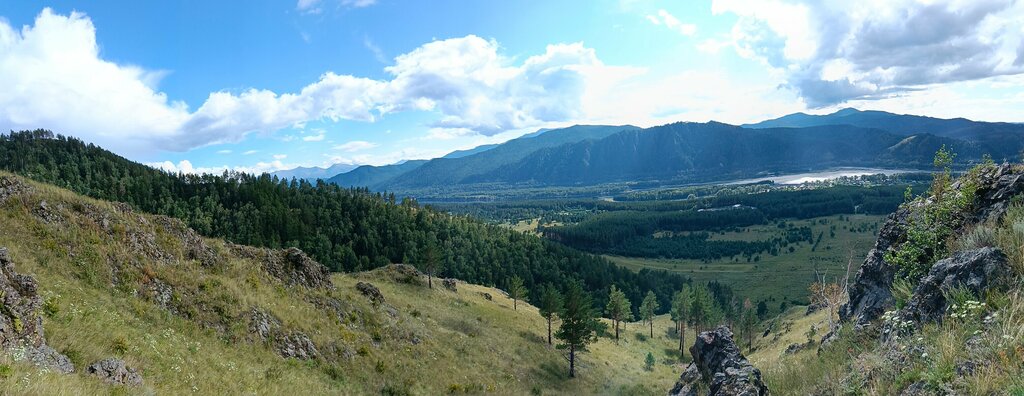 Dağ zirvesi Mount Ymay, Krasnoyarski krayı, foto