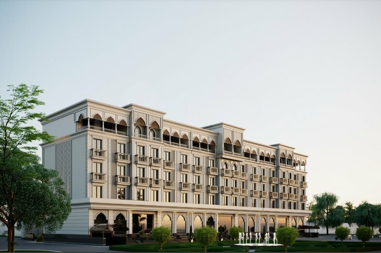 Yeni yerleşim alanlarındaki daireler Orikzor Residence Sales Department, Taşkent, foto