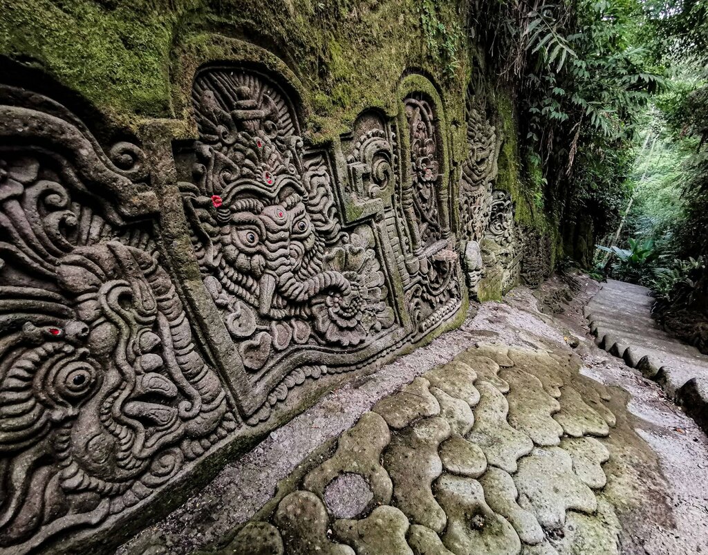 Şelale Goa Rang Reng Waterfall, Bali, foto
