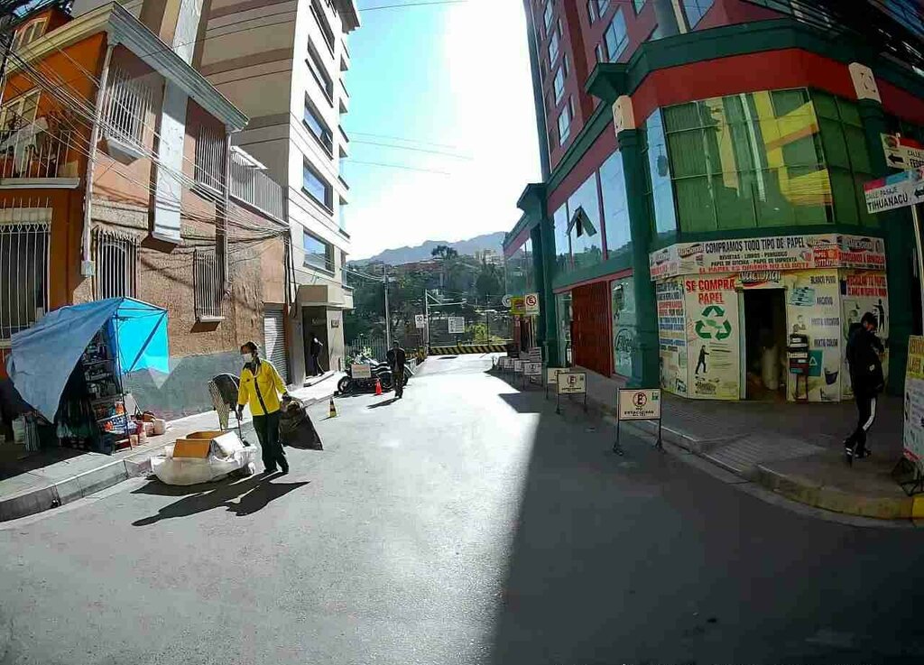 Geri dönüşüm maddeleri Reception and purchase of recyclables, La Paz, foto