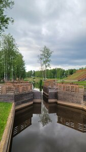 Строителям Мариинской водной системы (Vologda Region, Vytegra, Sadovaya ulitsa), anıt, heykel  Vytegra'dan
