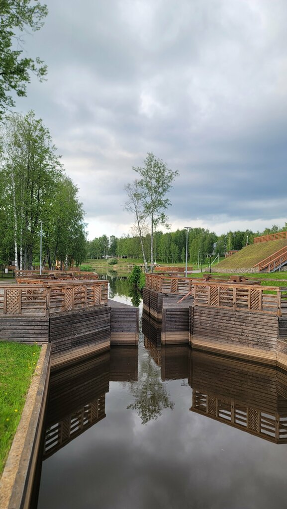 Anıt, heykel Строителям Мариинской водной системы, Vytegra, foto