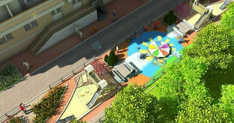 Konut blokları Гагаринский, Adıge Cumhuriyeti, foto