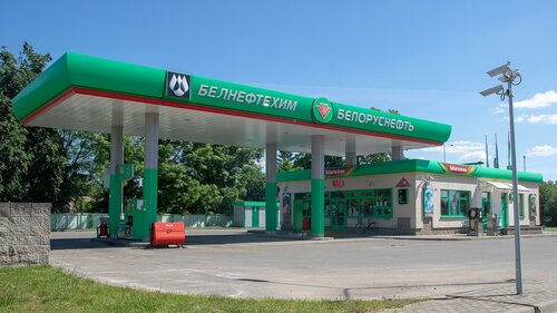 Benzin istasyonu Belorusneft, Brestskaya oblastı, foto