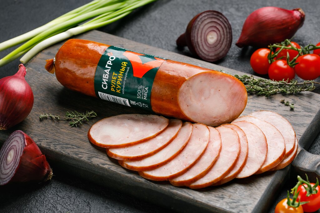 Kasap, şarküteri Sibagromarket, Krasnoyarski krayı, foto