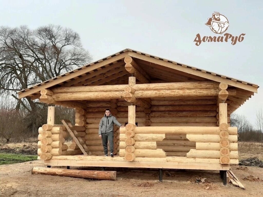 Hamam ve sauna inşaatı Домаруб, Pskov, foto