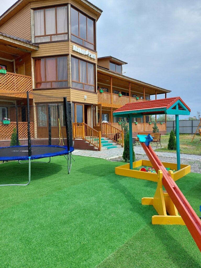 Resort oteller, tesisler Alakol Рark, Doğu Kazakistan eyaleti, foto