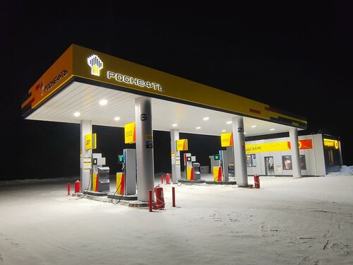 Benzin istasyonu Rosneft', Altayski krayı, foto