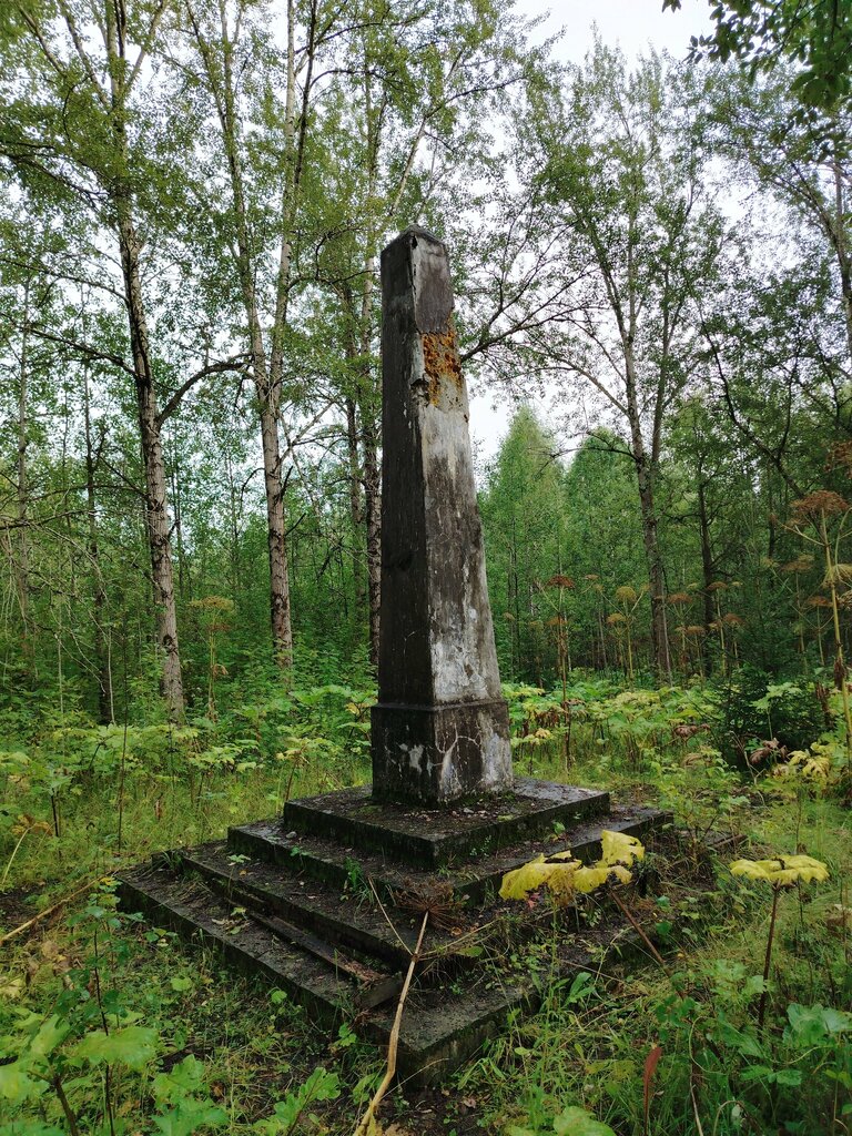 Anıt, heykel Героям Гражданской войны Деменеву и Потапову, Permski krayı, foto
