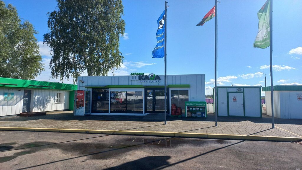 Benzin istasyonu Belorusneft, Vitebskaya oblastı, foto