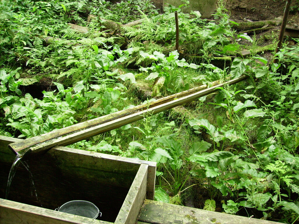 Pınar, çay Spring, stream, Çkalovsk, foto
