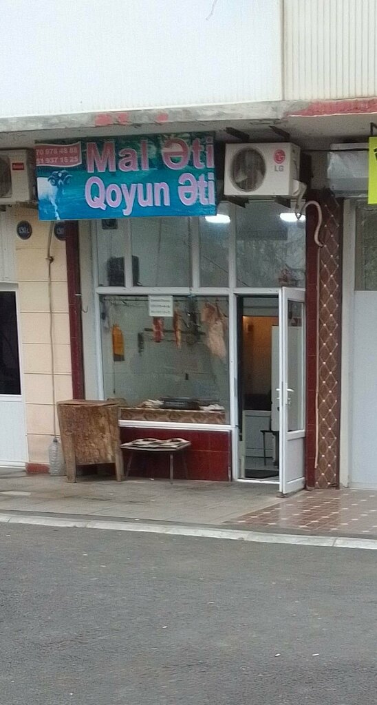 Kasap, şarküteri Ət dükanı, Mingeçevir, foto