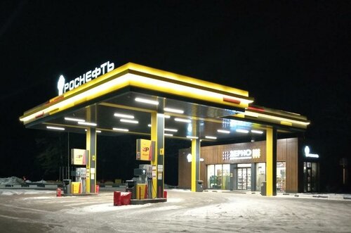 Benzin istasyonu Rosneft', Tambovskaya oblastı, foto