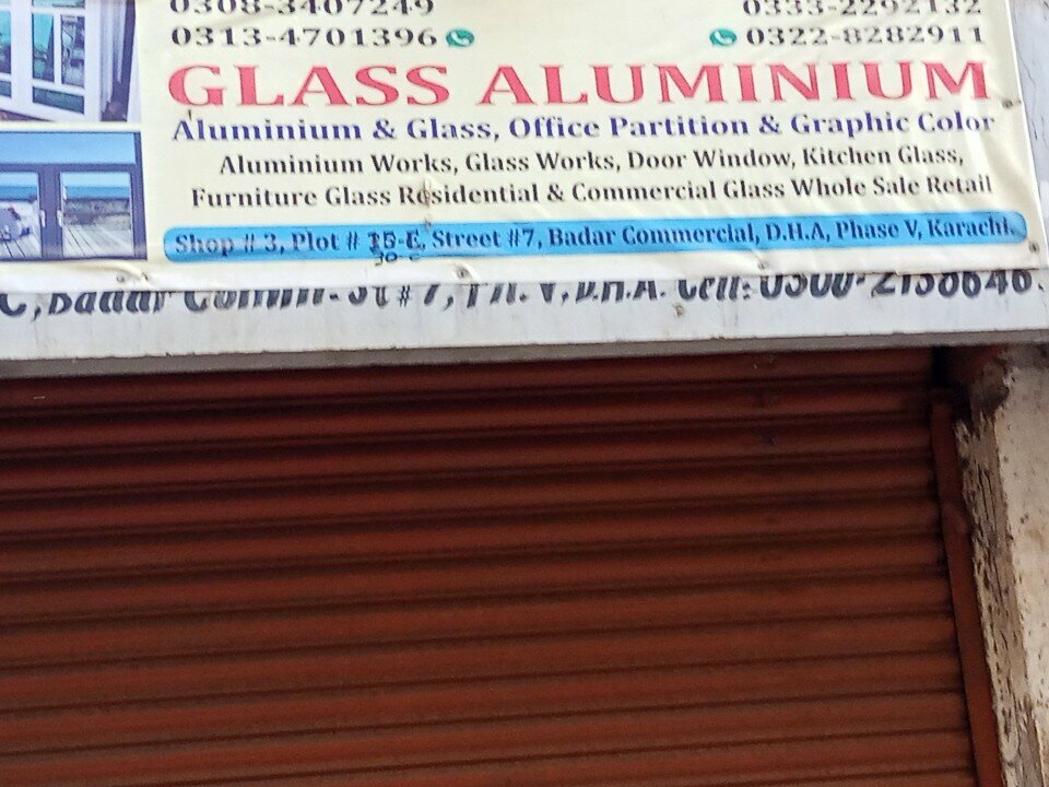 Metal ürün firmaları Glass, Karaçi, foto