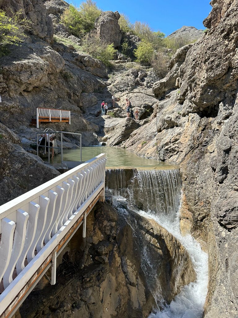 Şelale Arpatsky Waterfall, Kırım Cumhuriyeti, foto