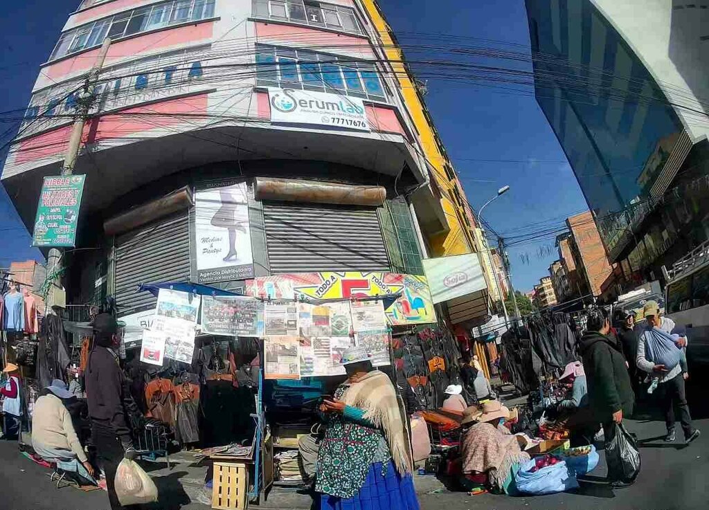 Gazete bayi Kiosks, La Paz, foto