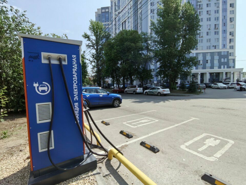 Elektrikli oto şarj istasyonları Зарядная станция, Riazan, foto