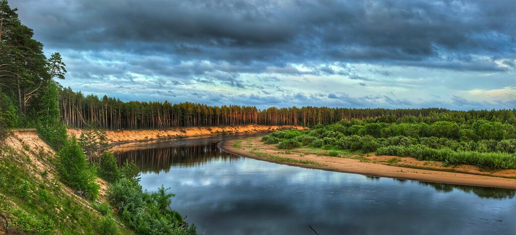 Seyir terası Observation deck, Vologodskaya oblastı, foto