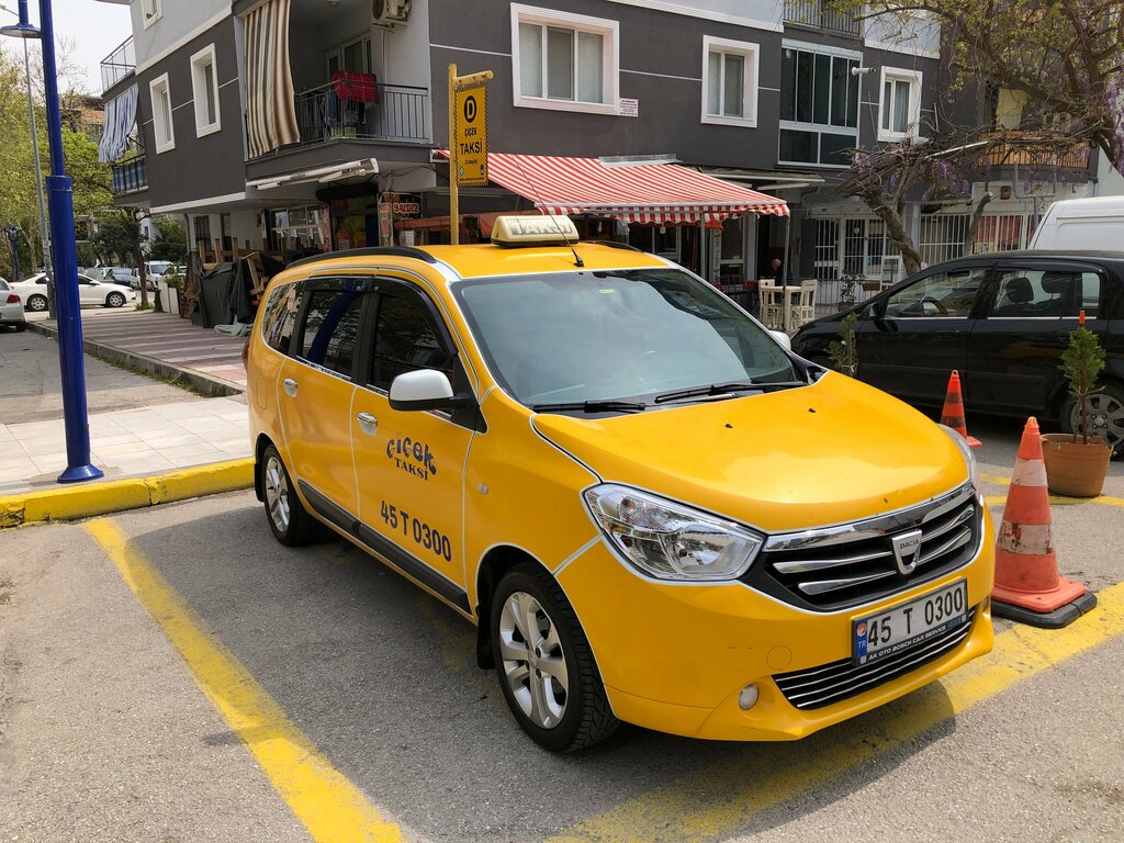 Taksi durağı Çiçek Taksi Krd Kart geçerlidir, Manisa, foto