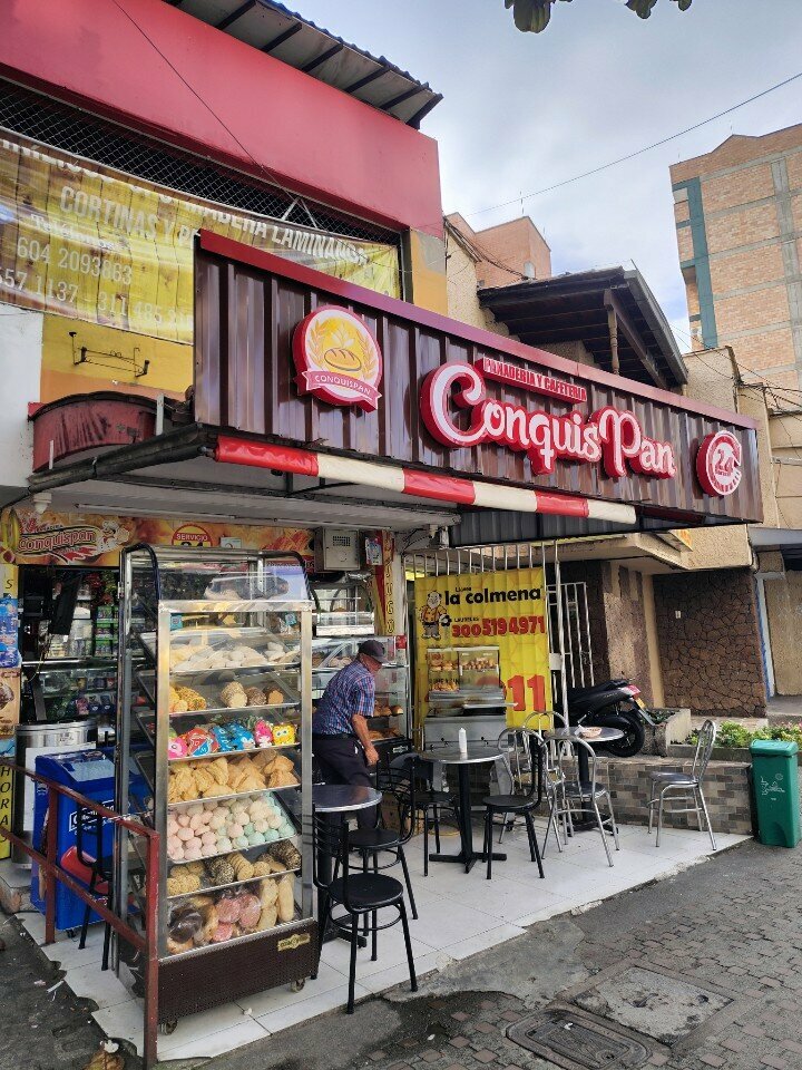 Ekmek fırını Conquispan Bakery, Medellin, foto