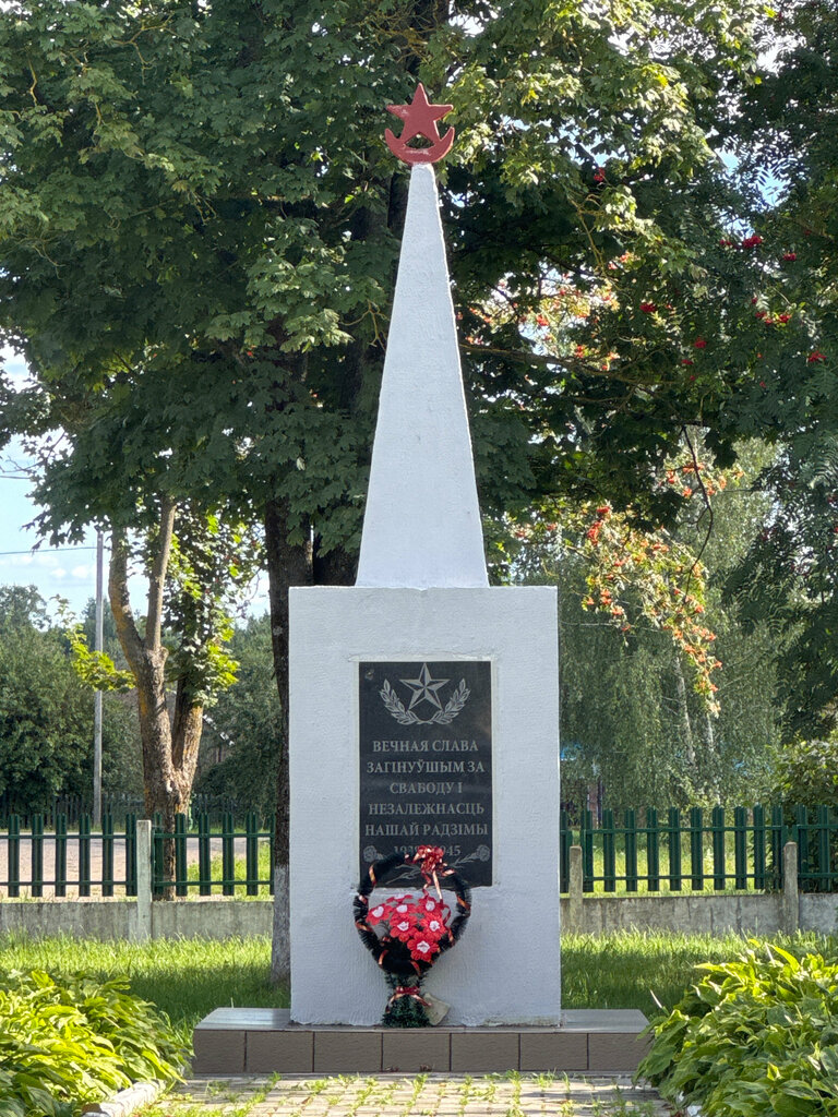 Anıt, heykel Погибшим землякам, Vitebskaya oblastı, foto