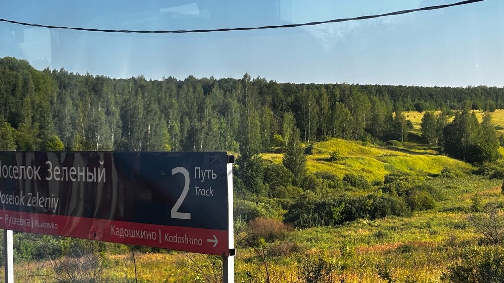 Tren istasyonu остановочный пункт Посёлок Зелёный, Mordovya, foto