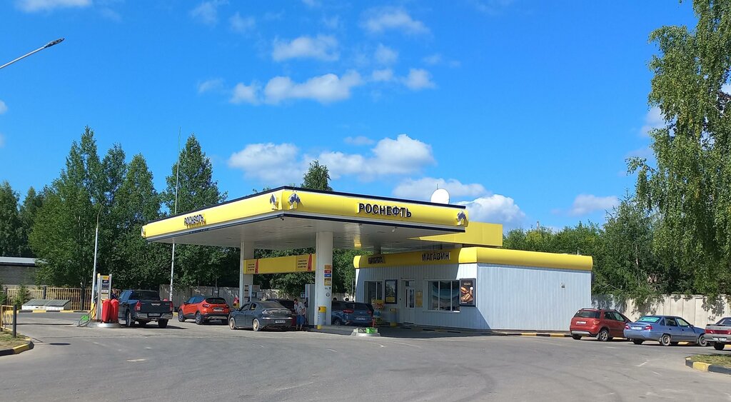 Benzin istasyonu Rosneft', Arhangelskaya oblastı, foto