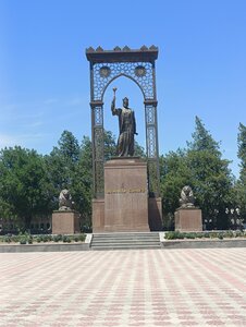 Исмоил Сомони (Sughd Province, Town of Zafarobod), anıt, heykel  Suğd (Sogd) ilinden