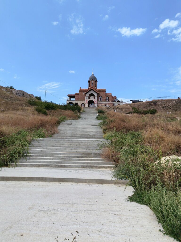 Dağ zirvesi Mount Saint George, Kırım Cumhuriyeti, foto