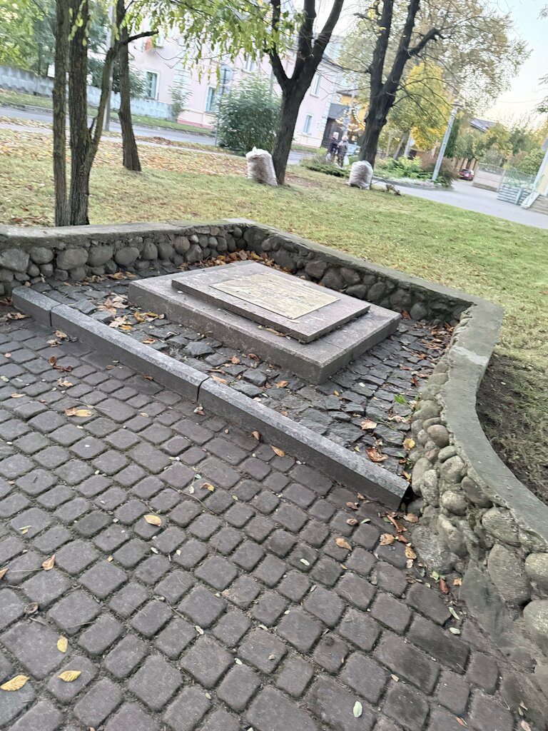 Anıt levhası, anıt taş Пирамидальные дубы, Baranavichy, foto