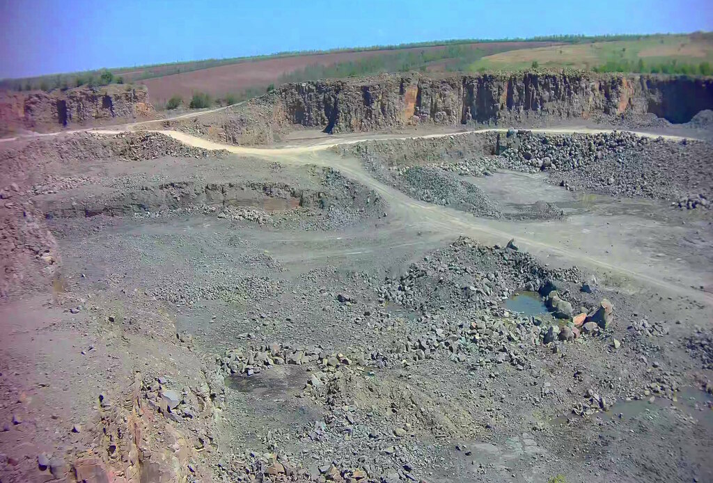 Endüstriyel mineraller Osinovsky Quarry, Rostovskaya oblastı, foto