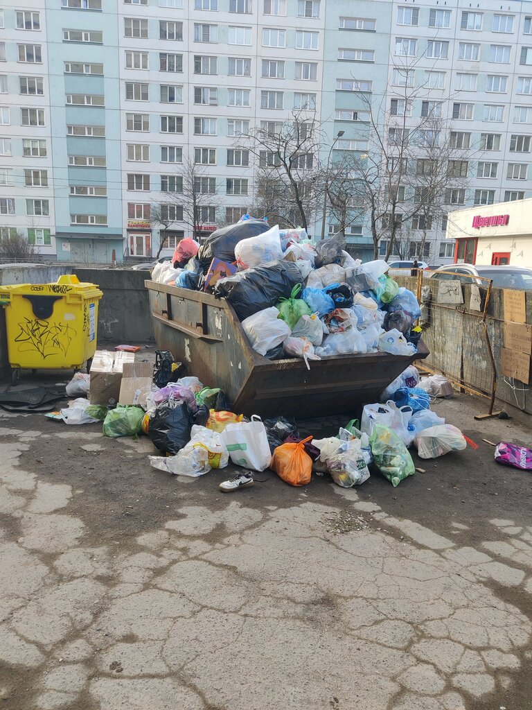 Çöp alanları Trash and garbage disposal area, Saint‑Petersburg, foto