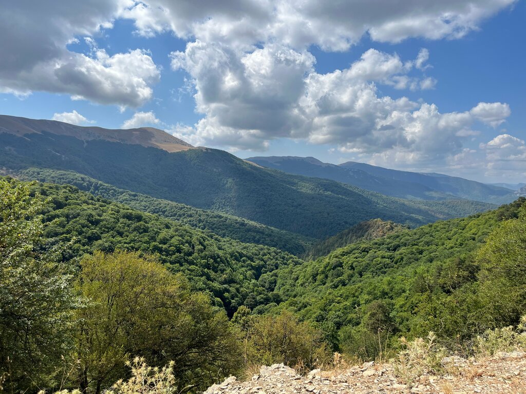 Dağ geçidi Перевал Чучельский 1157 метров, Kırım Cumhuriyeti, foto