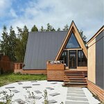 A-Frame Family (Shirokaya ulitsa No:7, selo Akatyevo), konuk evi  Moskova ve Moskovskaya oblastından