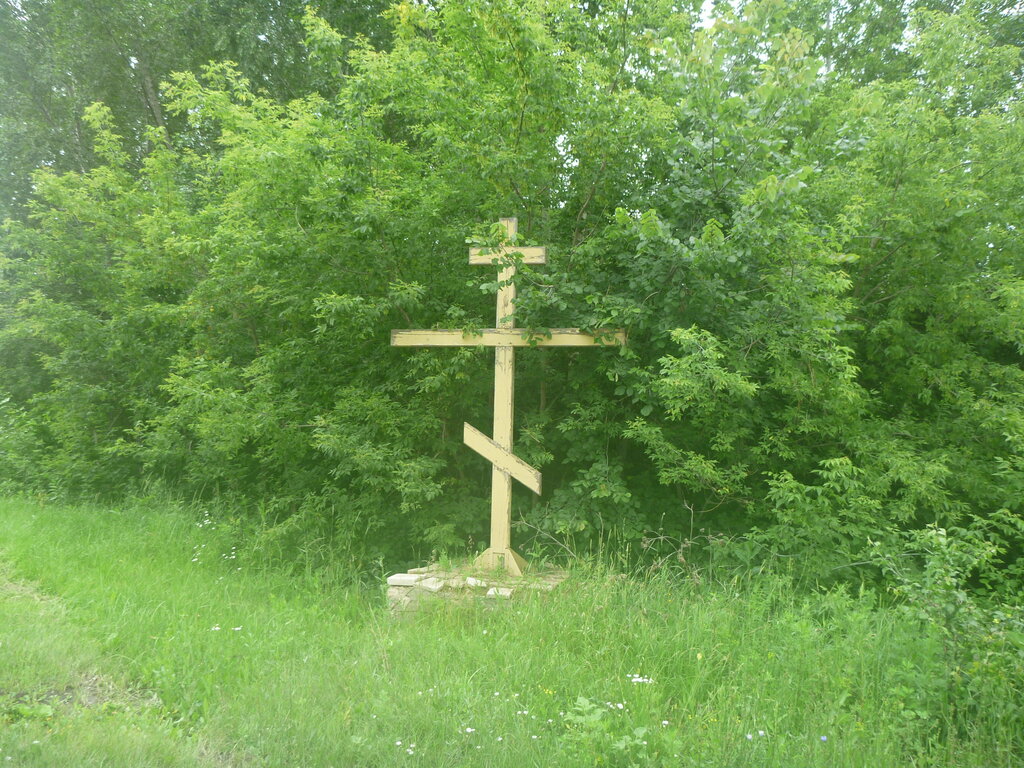 Şapel, haç anıtı Крест, Lipetskaya oblastı, foto