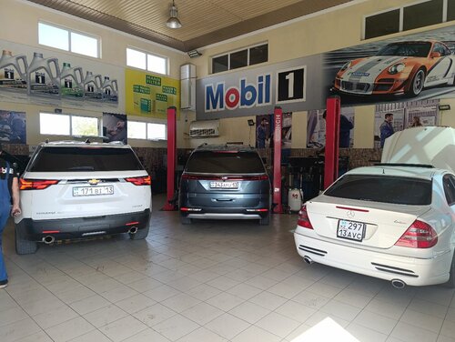 Otomobil servisi Mobil oil Center, Türkistan eyaleti, foto