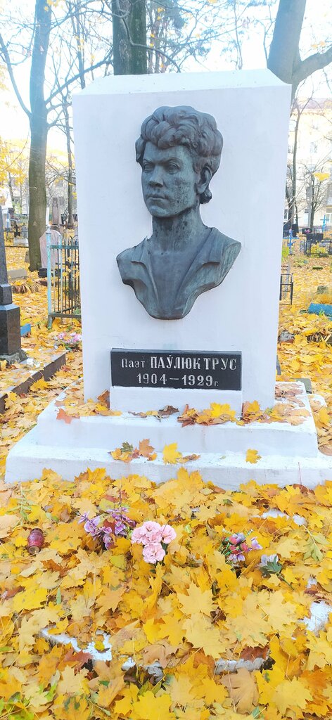 Anıt, heykel Белорусский поэт Павлюк Трус, Minsk, foto