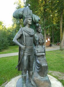 Скульптуры (Moscow Region, Lubertsy City District, park Skazok), park, sokak heykeli  Moskova ve Moskovskaya oblastından