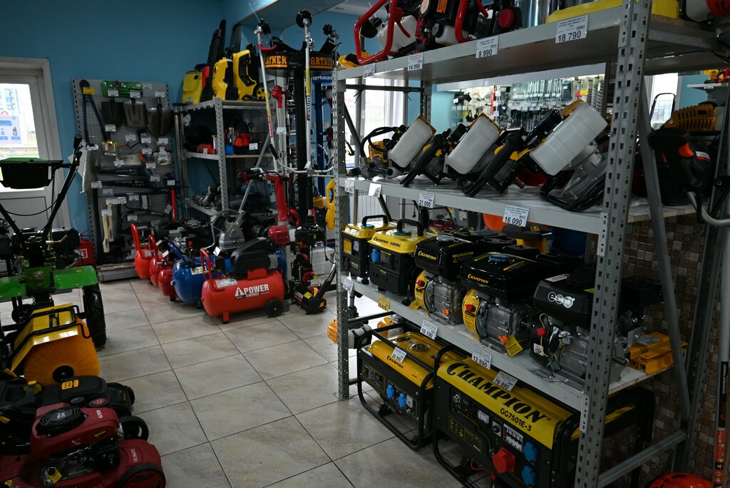 Elektrik ve benzinle çalışan aletler BenzoElektroMaster, İrkutskaya oblastı, foto