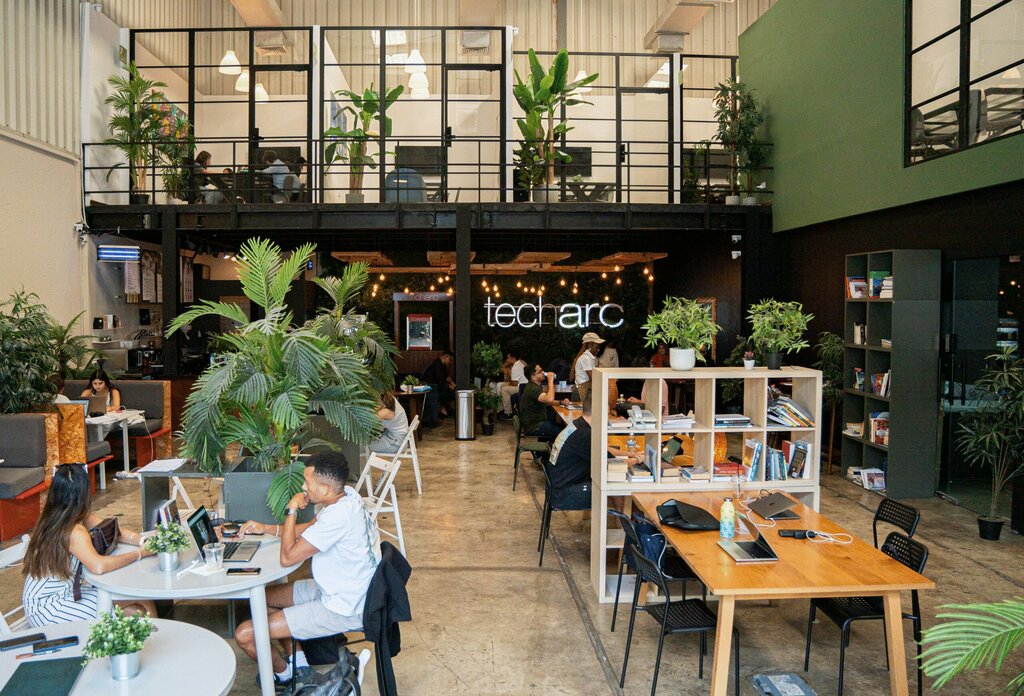 Kahve dükkanları Techarc, Dubai, foto