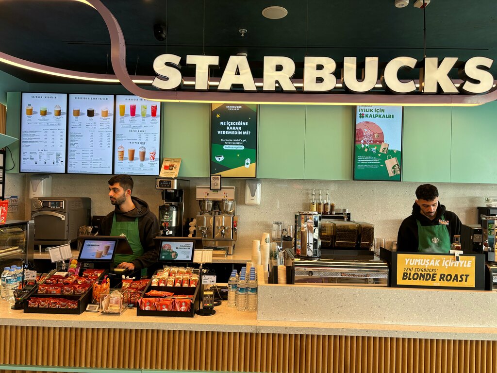 Kahve dükkanları Starbucks, İstanbul, foto