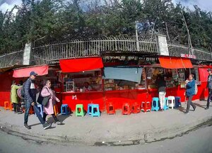 Fast Food Kiosk (Department of La Paz, Provincia Murillo, La Paz, Max Paredes, Empresa Ferrocarriles), fast food  La Paz'dan