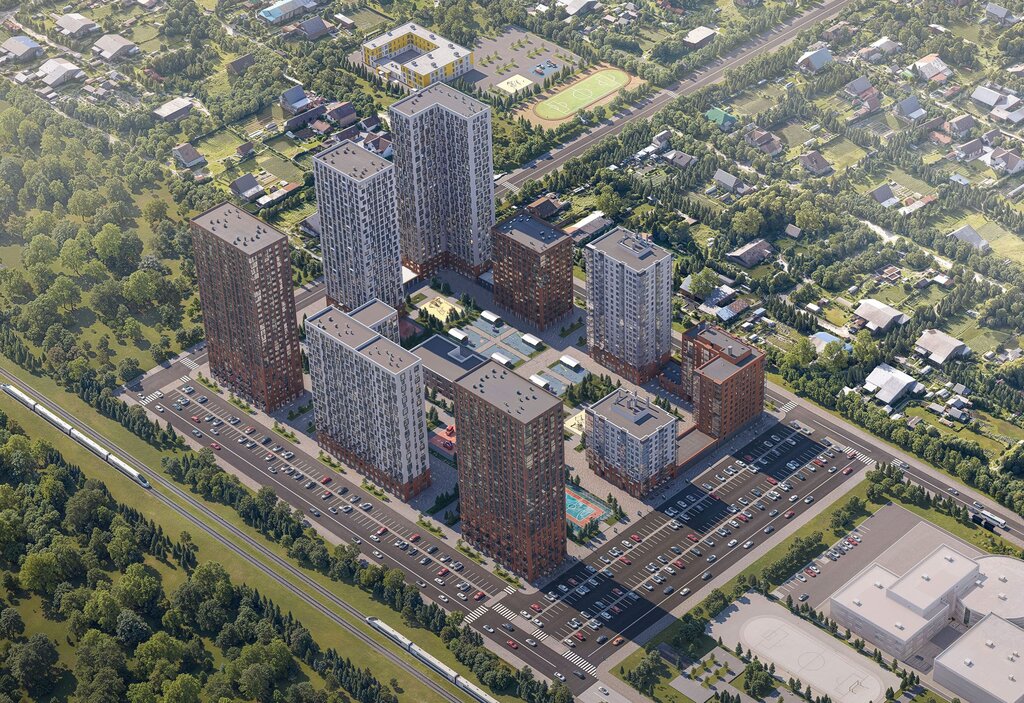 Konut blokları Сподвижники, Novosibirsk, foto