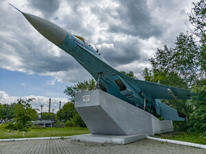 Су-27 от академика Фортова (Moscow Region, Bogorodskiy Urban District, Noginsk, ploshchad Lenina), teknoloji anıtı  Noginsk'ten