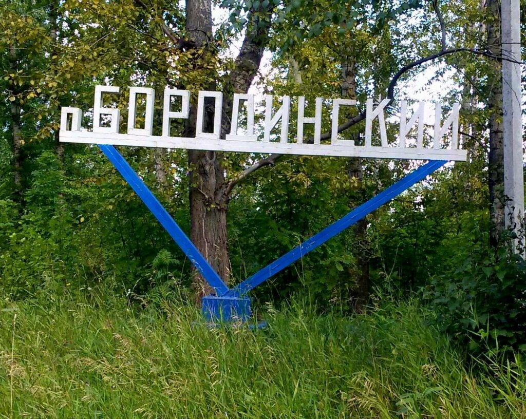 Giriş işareti Посёлок Бородинский, Tulskaya oblastı, foto